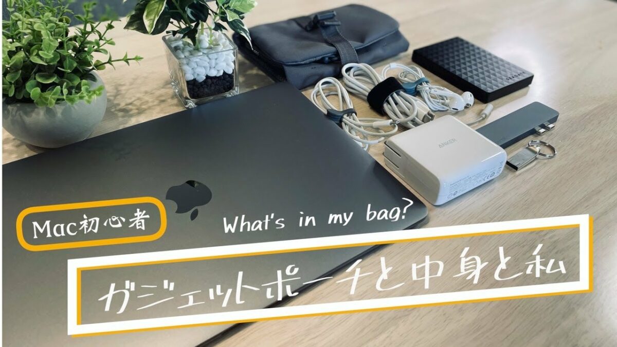 【Mac初心者】ガジェットポーチと中身 - s-eigamura