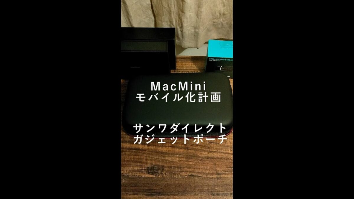 【Mac Miniモバイル化計画】サンワダイレクト ガジェットポーチ セミハード200-BAGIN016BK - s-eigamura