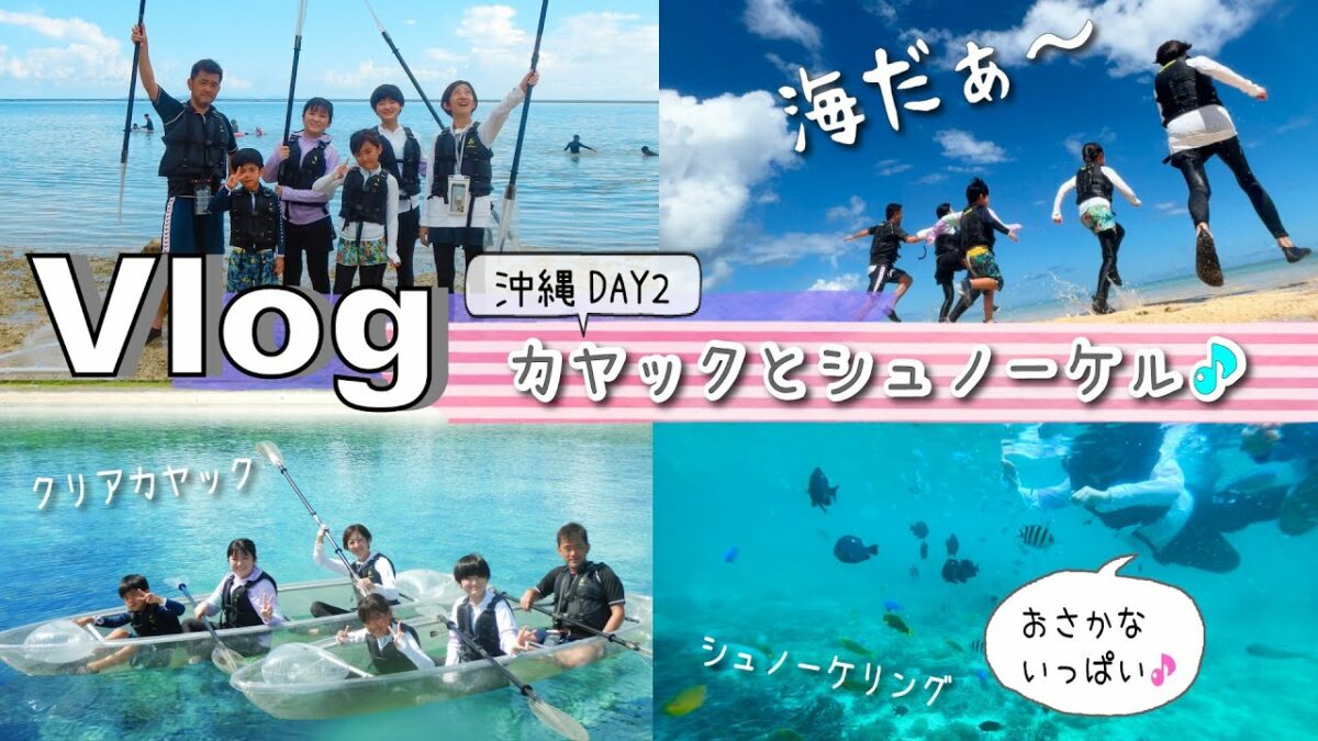 ★Vlog★感動！沖縄の透明な海でクリアカヤックとシュノーケル体験！Day2 - s-eigamura